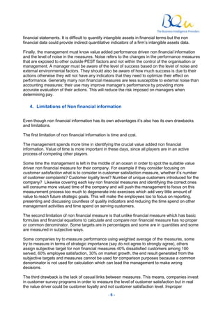 The Importance Of Non Financial Information In Decision Making | DOCX