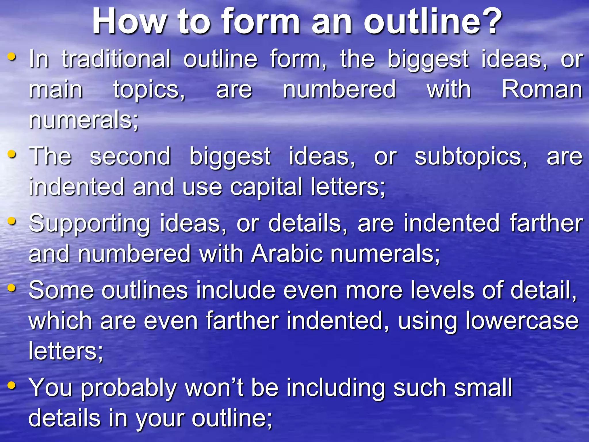 The importance of outlining a research paper | PPT