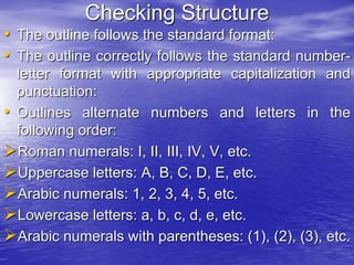 The importance of outlining a research paper | PPT