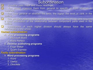 The importance of outlining a research paper | PPT