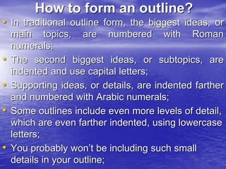 The importance of outlining a research paper | PPT