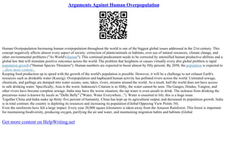 The Importance Of Overpopulation | PPT