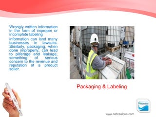 The importance of packaging and labeling by net zealous llc brand ...