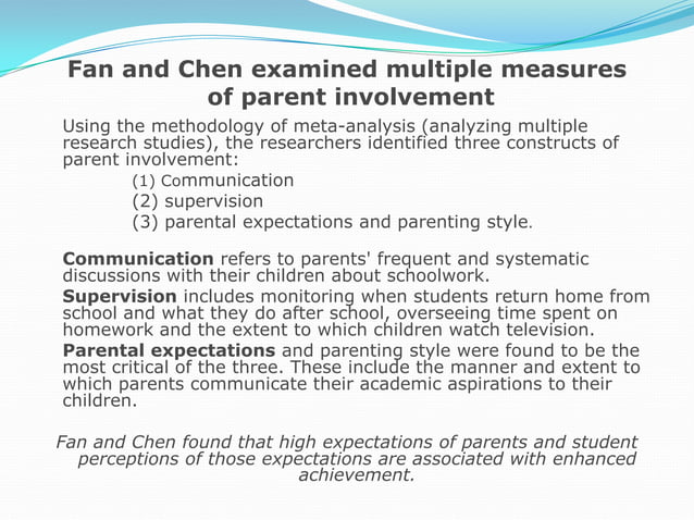 The Importance of Parent Involvement | PPTX