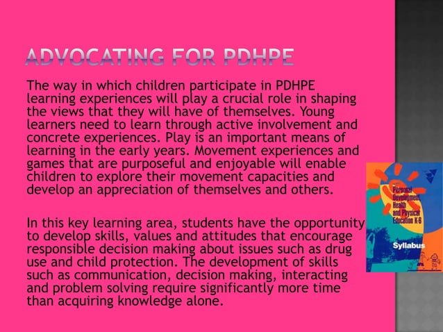 The importance of pdhpe | PPTX