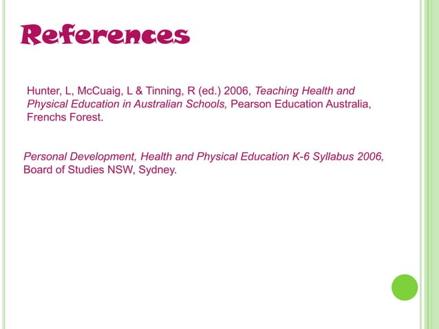 The importance of pdhpe powerpoint | PPTX