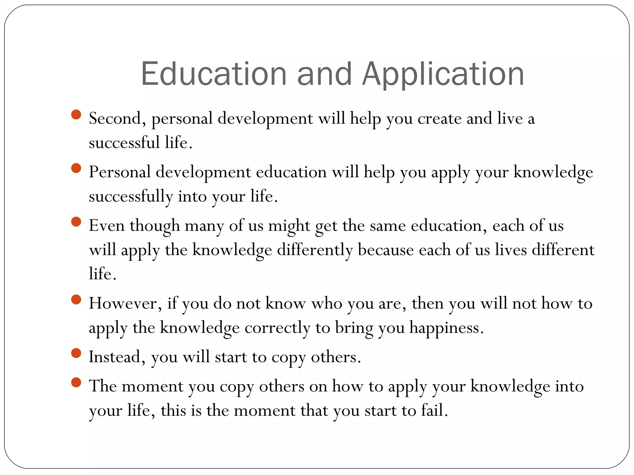 The importance of personal development | PPT