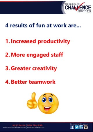 The importance of play and a fun workplace culture | PPTX