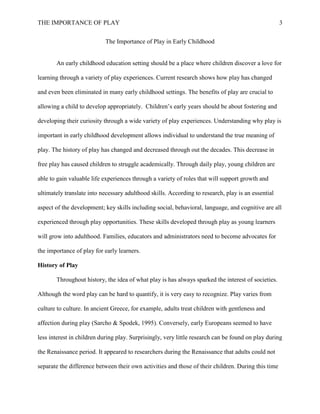The Importance of Play in Early Childhood Education.pdf