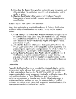 The Importance of Power BI Certification Training for Data Analysts.pdf