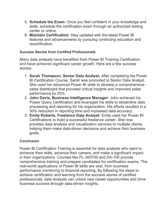 The Importance of Power BI Certification Training for Data Analysts.pdf