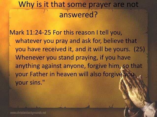 The importance of prayer | PPTX