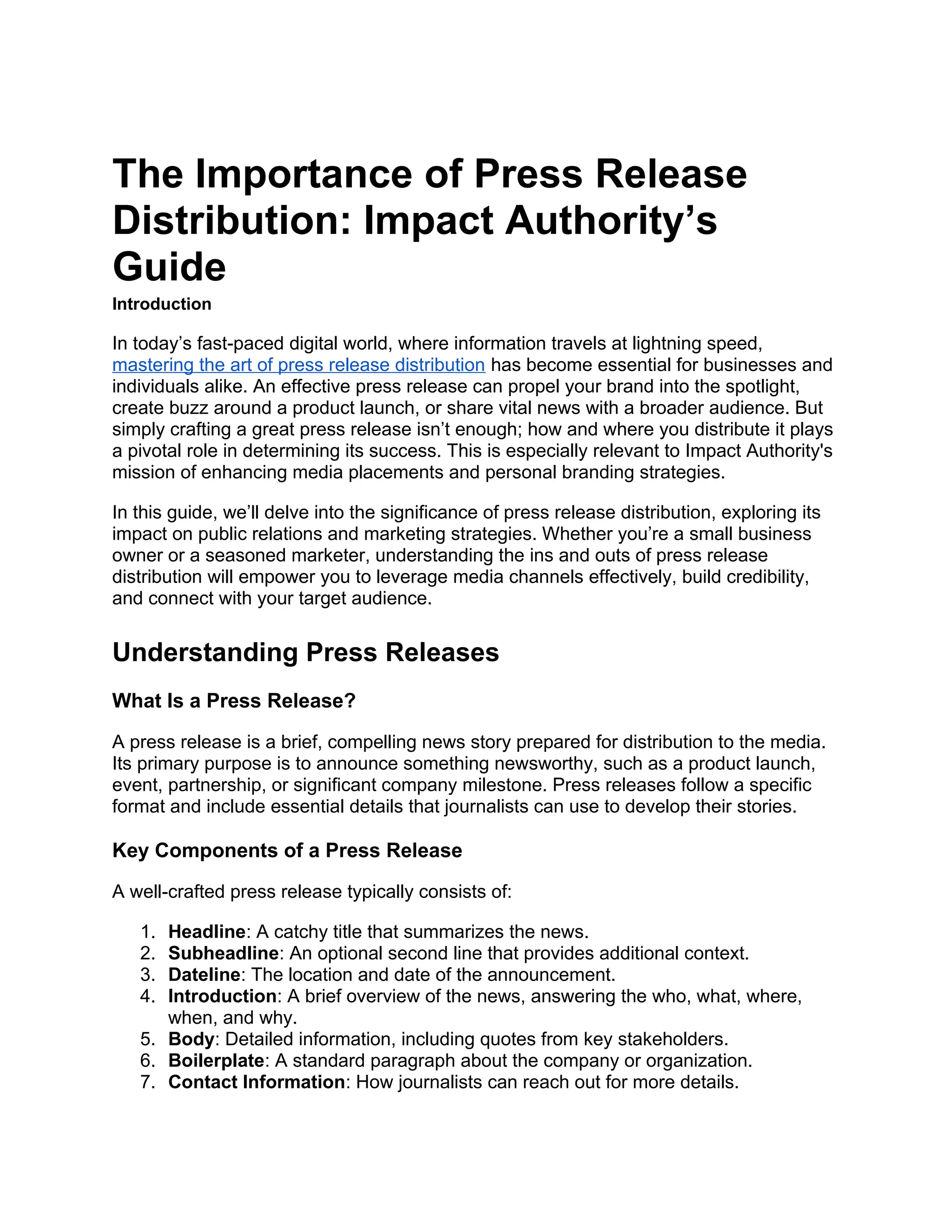The Importance of Press Release Distribution_ Impact Authority’s Guide.docx