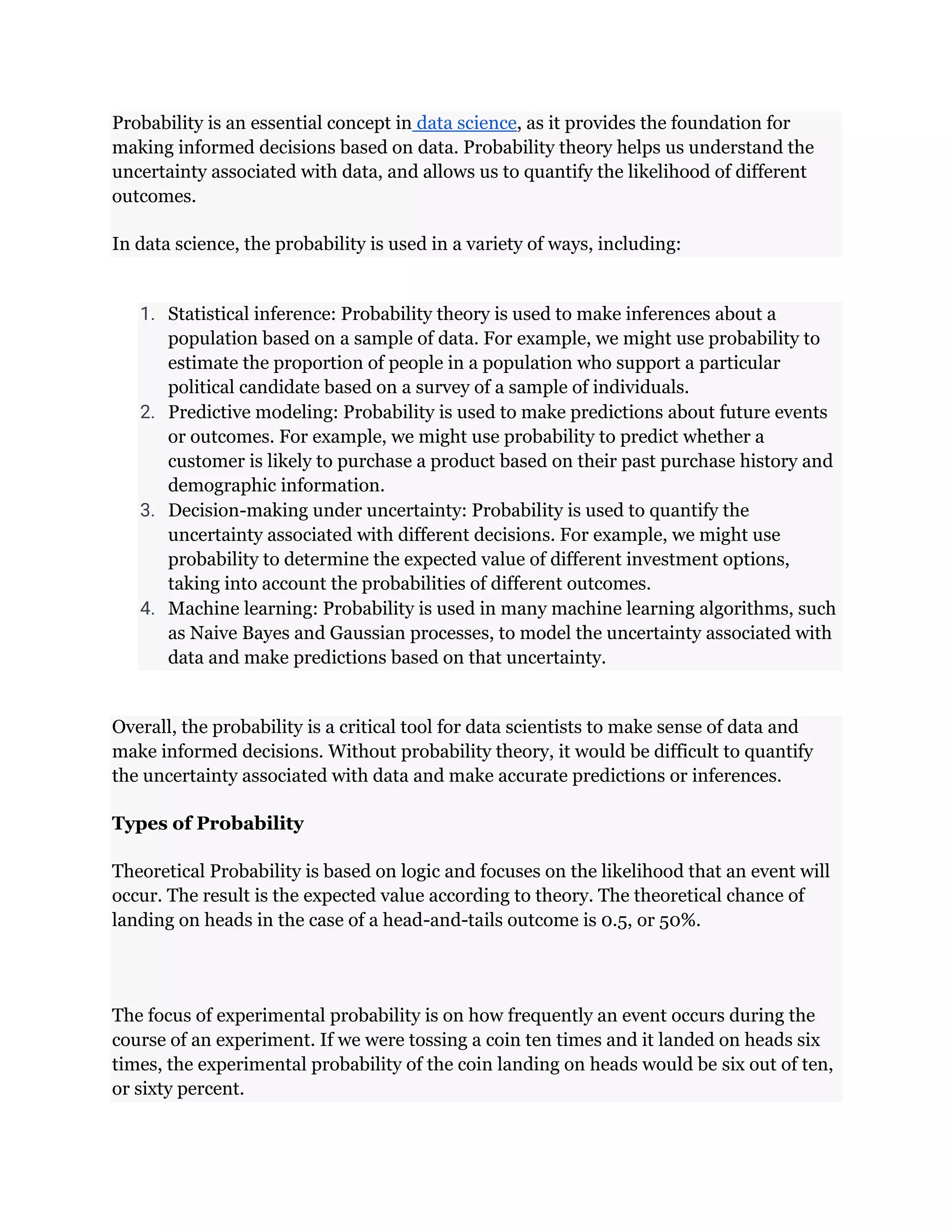 The Importance of Probability in Data Science.docx