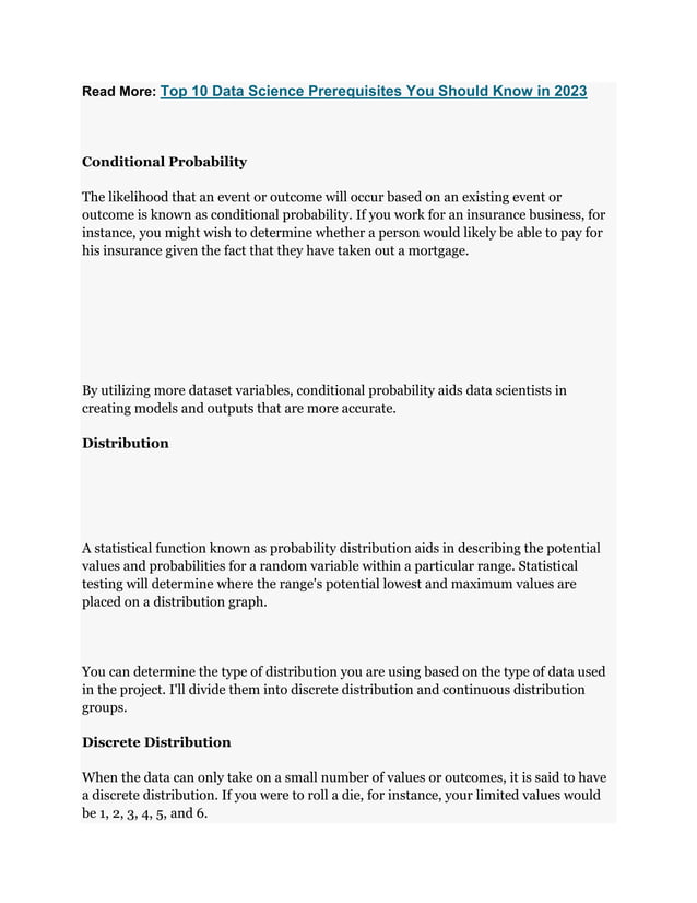 The Importance of Probability in Data Science.docx | Physics | Science