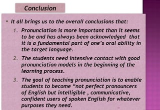 The importance of pronunciation | PPT