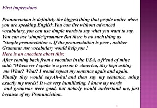 The importance of pronunciation | PPT