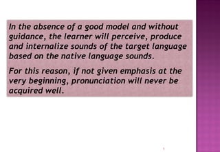 The importance of pronunciation | PPT