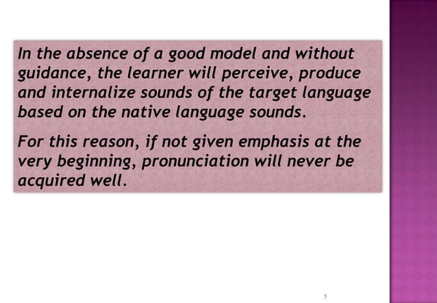 The importance of pronunciation | PPT