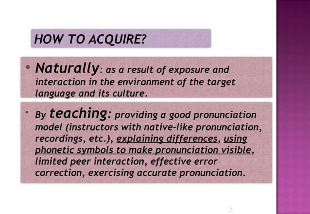 The importance of pronunciation | PPT