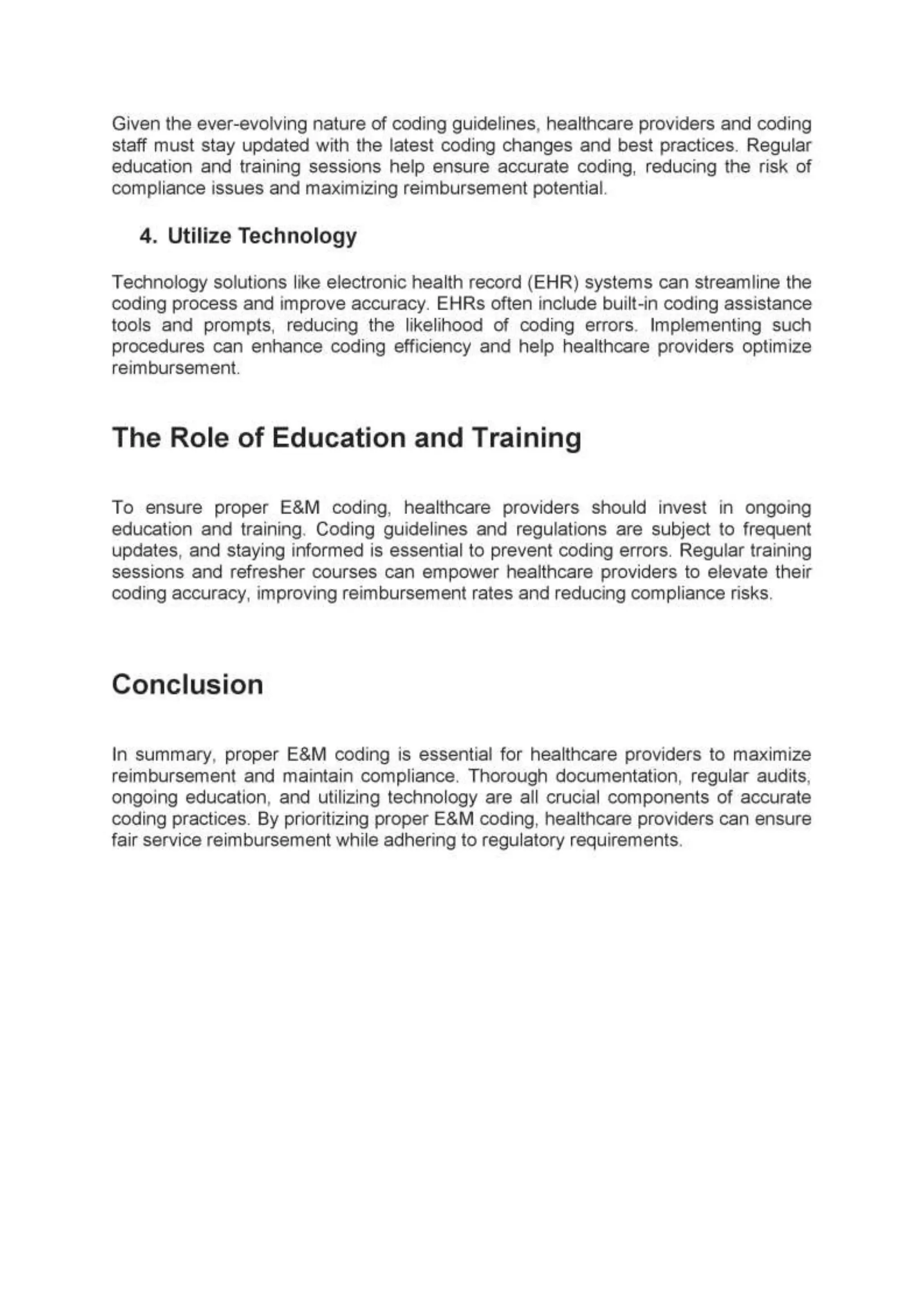 Importance Of Proper E&M Coding: Maximizing Reimbursement For RCM ...