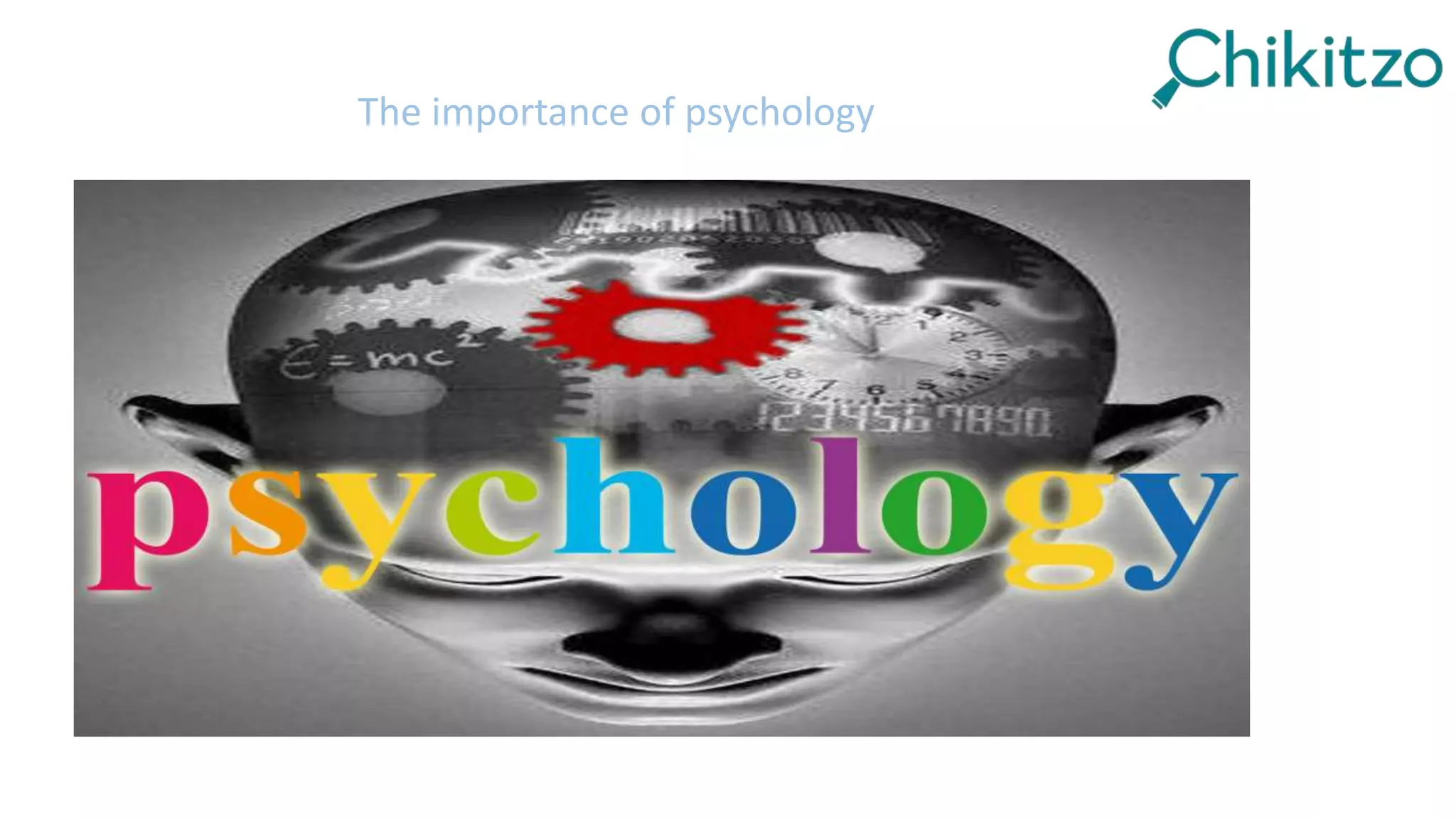 The importance of psychology | PPTX