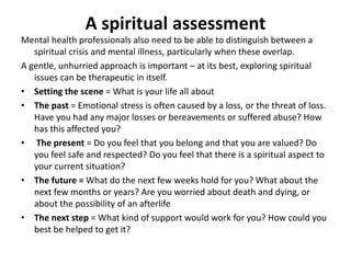 The importance of psychospiritual in mental health | PPTX