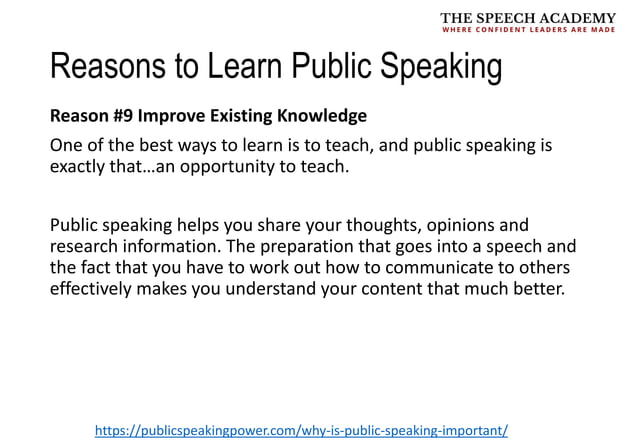 The Importance of Public Speaking | PPTX | Education