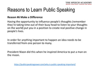 The Importance of Public Speaking | PPTX