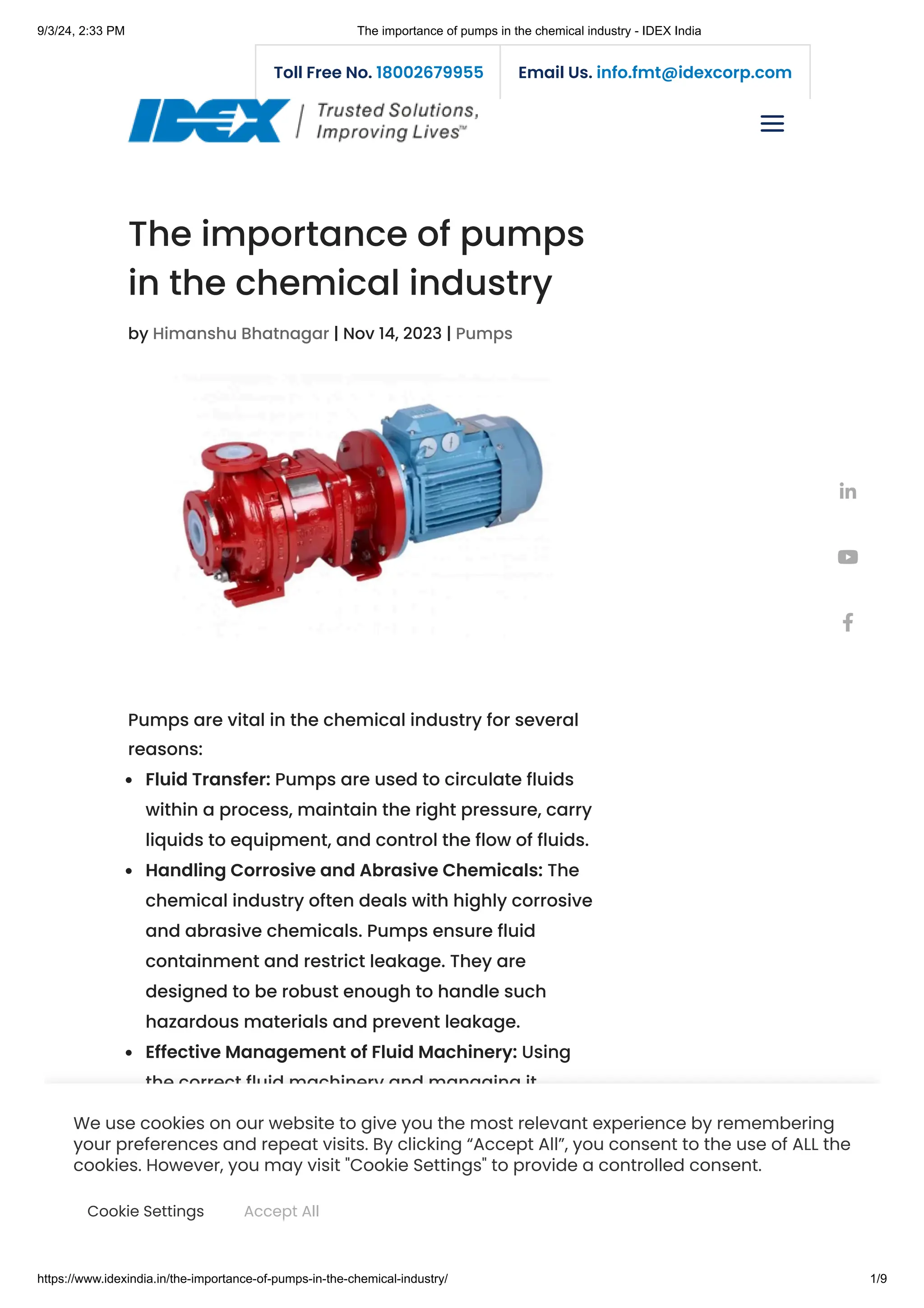 The importance of pumps in the chemical industry - IDEX India.pdf