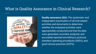 The importance of quality assurance | PPTX