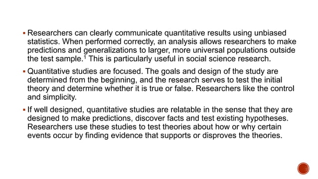 The importance of quantitative research across fields.pptx | Education