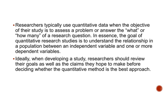 The importance of quantitative research across fields.pptx | Education