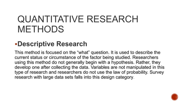 The importance of quantitative research across fields.pptx | Education