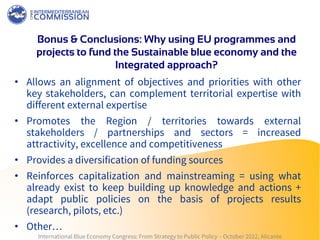 The Importance of Regional Strategies for a Sustainable Blue Economy | PPT