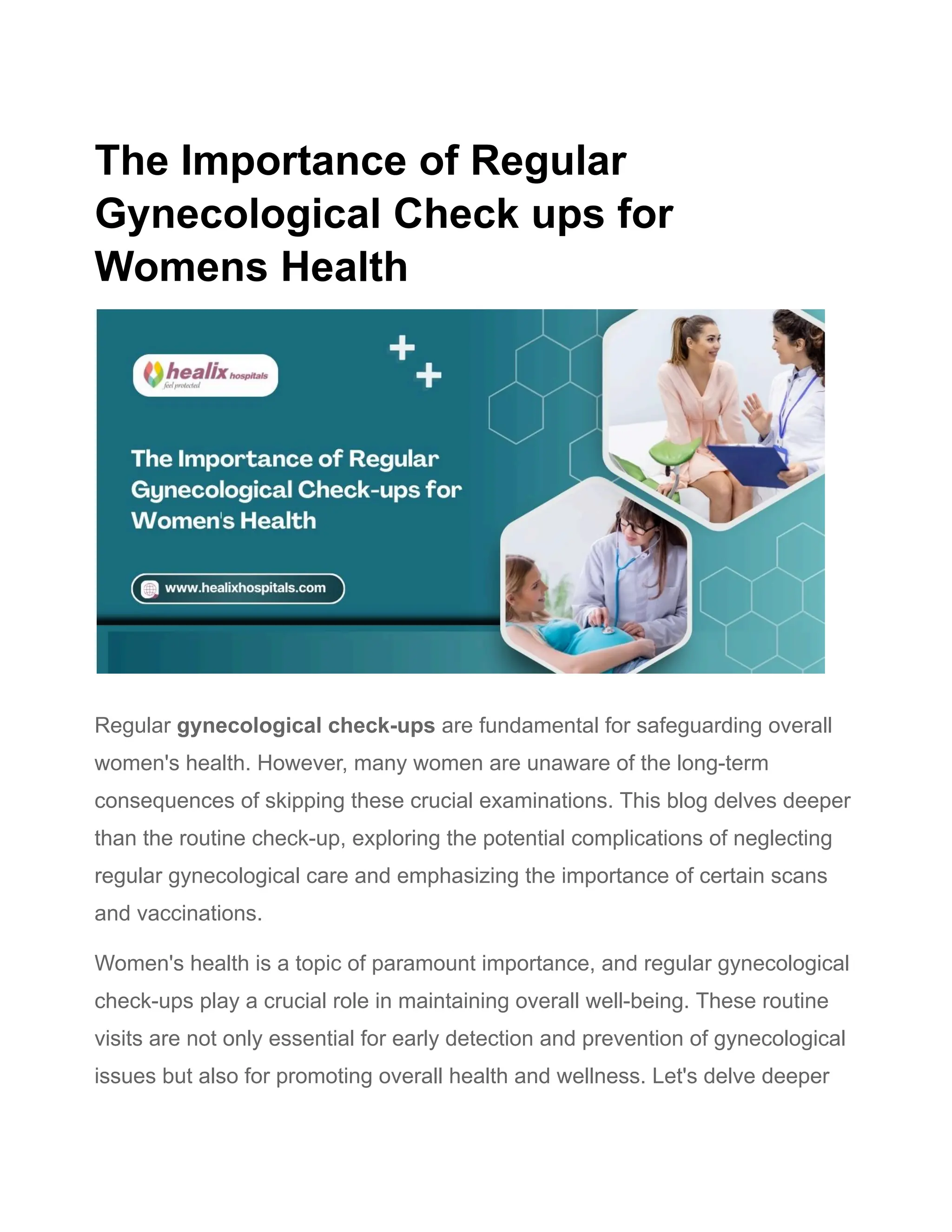 The Importance of Regular Gynecological Check ups.pdf