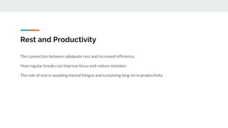 The Importance of Rest for a Healthy Life | PDF