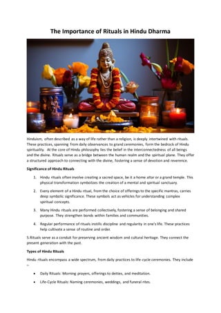 The Importance of Rituals in Hindu Dharma.pdf