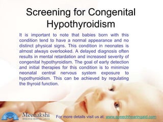 The importance of screening newborn babies for birth defects | PPTX ...