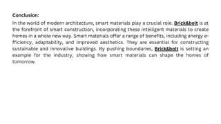 The Importance of Smart Materials in Modern Architecture With ...