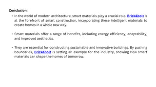 The Importance of Smart Materials in Modern Architecture With ...