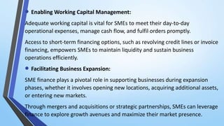 The Importance of SME Finance and How It Boosts Business Growth | PPTX