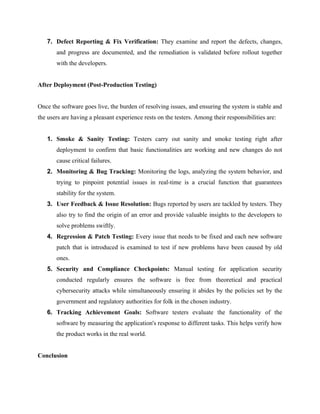 The Importance of Software Testers In Software Testing: After and ...