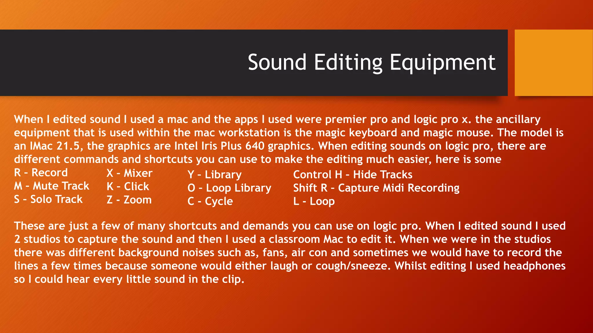 The importance of sound editing | PPT