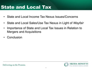 The Importance of State and Local Tax Nexus | PPTX
