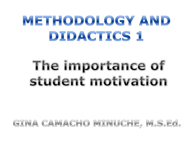 UTPL The importance of student motivation | PPT