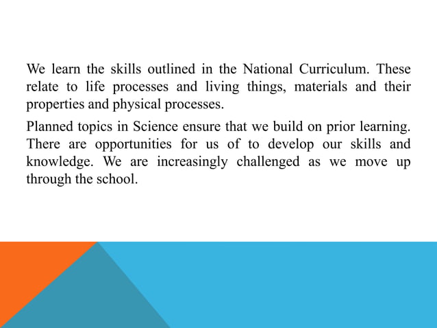 The importance of studying science | PPTX | Primary Education | Education