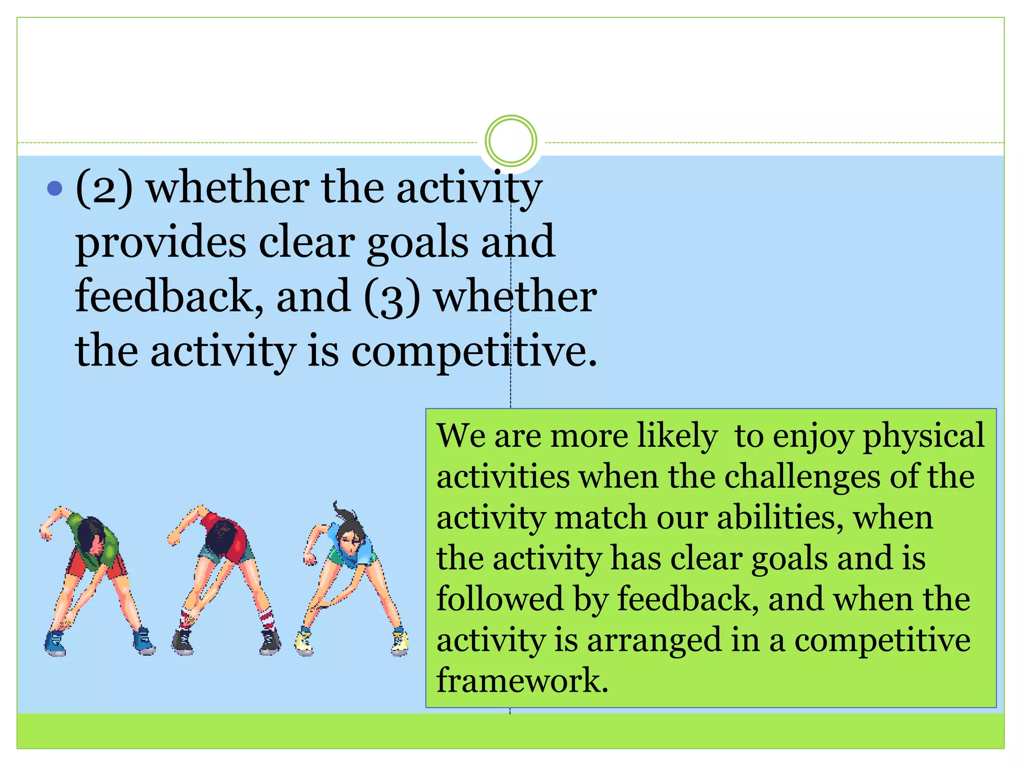 THE IMPORTANCE OF SUBJECTIVE EXPERIENCES IN PHYSICAL ACTIVITY | PPT