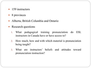 The importance of teaching pronunciation, accent in | PPTX