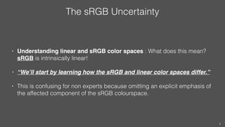 The Importance of Terminology and sRGB Uncertainty - Notes - 0.5 | PDF
